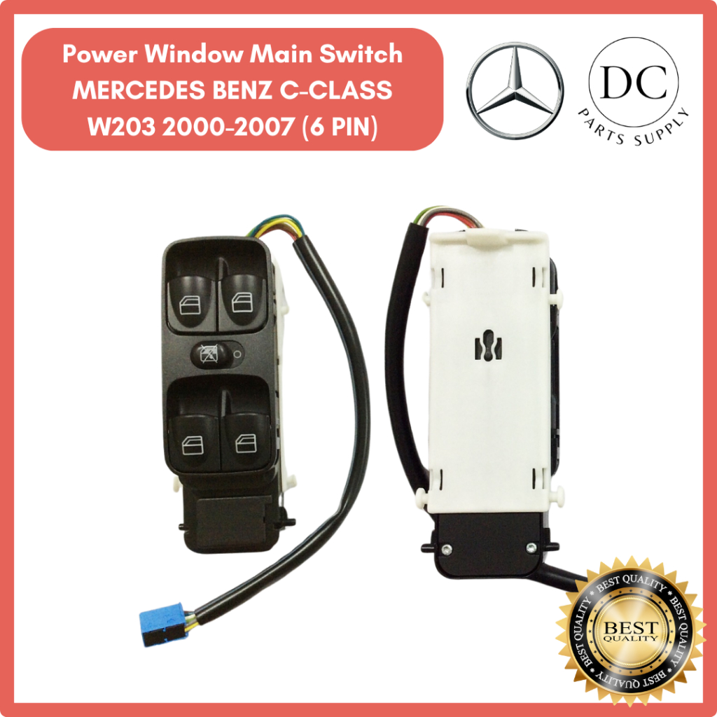 Mercedes Benz C-Class W203 2003-2007 6 PIN Power Window Main Switch ...