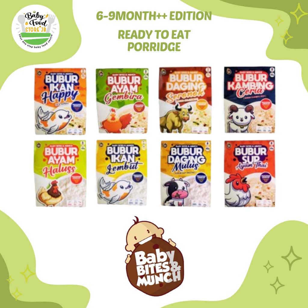 Baby Bites & Munch - Ready To Eat Porridge (Sedia Untuk Dimakan) 6 ...
