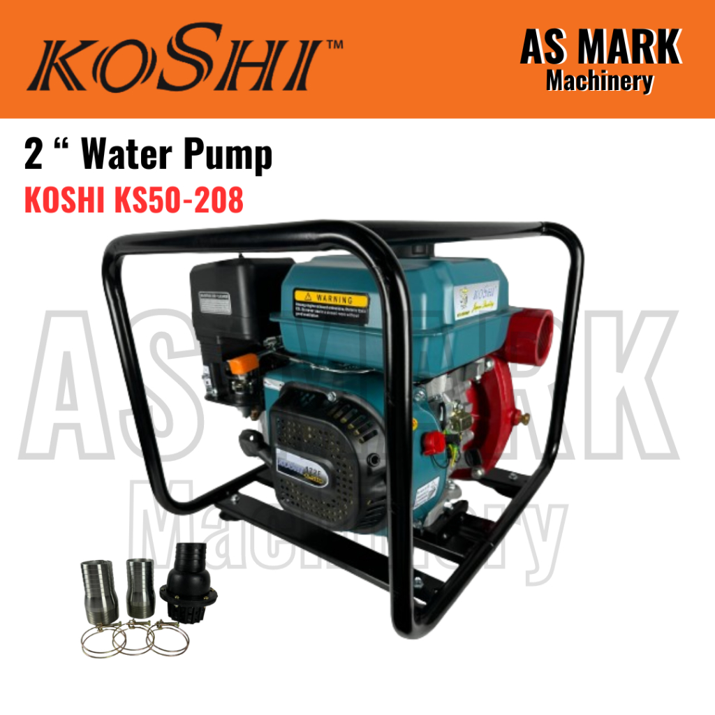 KOSHI KS50-208 8.5HP Gasoline Engine 2" Water Pump Pam Siput 4-Stroke ...