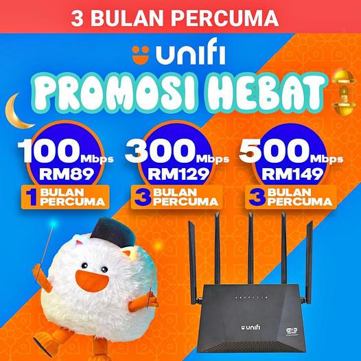 JOM PASANG UNIFI WIFI INTERNET | 100MBPS 300MBPS 500MBPS - FREE 3 BLN ...