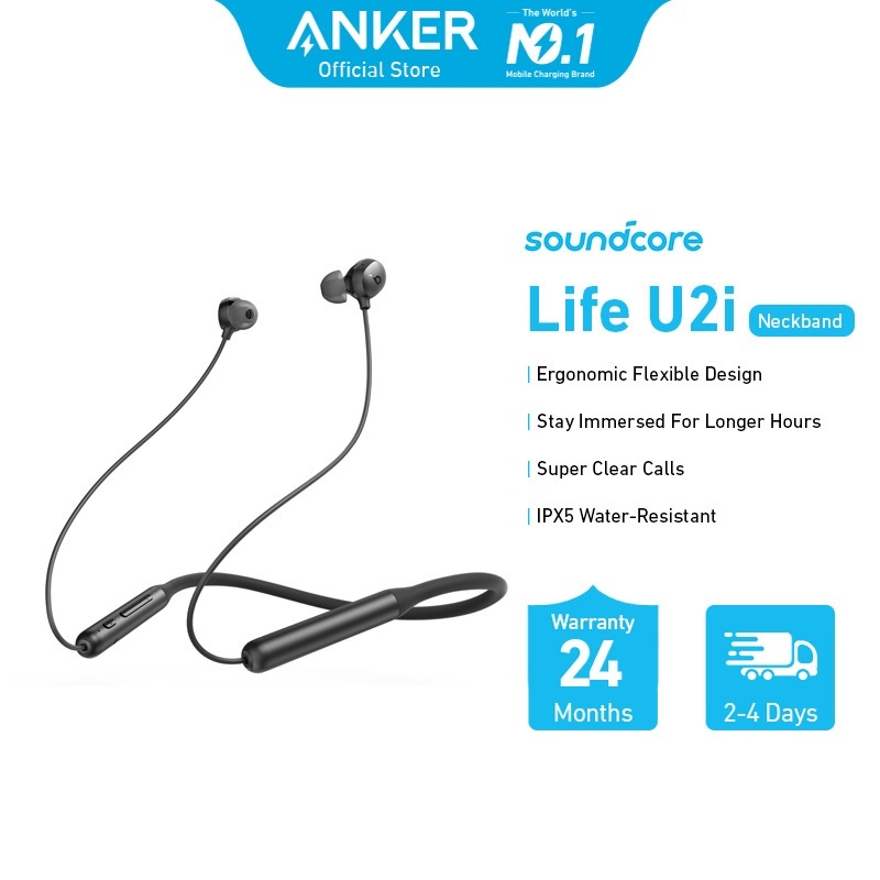 Soundcore by Anker Life U2i Wireless Neckband Headphones A3213 | Shopee Malaysia