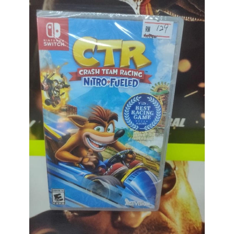 (New Sealed ) CTR Crash Team Racing Nintendo Switch Game Card | Shopee ...