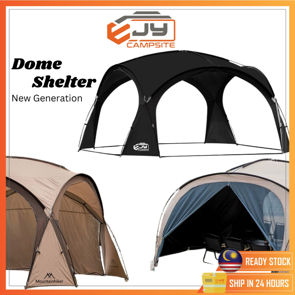 EJY™ Dome Tent Shelter 210D Black Coating Portable Dome Tent Camping ...