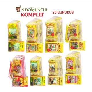 Jamu Komplit Sidomuncul Semua Variasi Harga 1 Pack @20 Sachets | Shopee ...