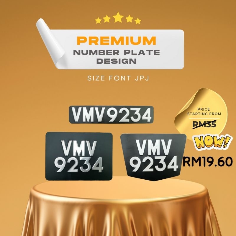 💥Plate Ketuk Plate Ketuk Plate Ketuk 💥MOTOR CODE 60 DESIGN | Shopee ...