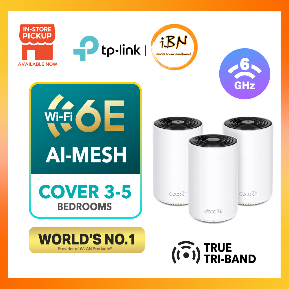 TP-LINK AXE5400 WiFi 6E Tri-Band Whole Home Ai-Driven WiFi 6 Mesh Wifi ...