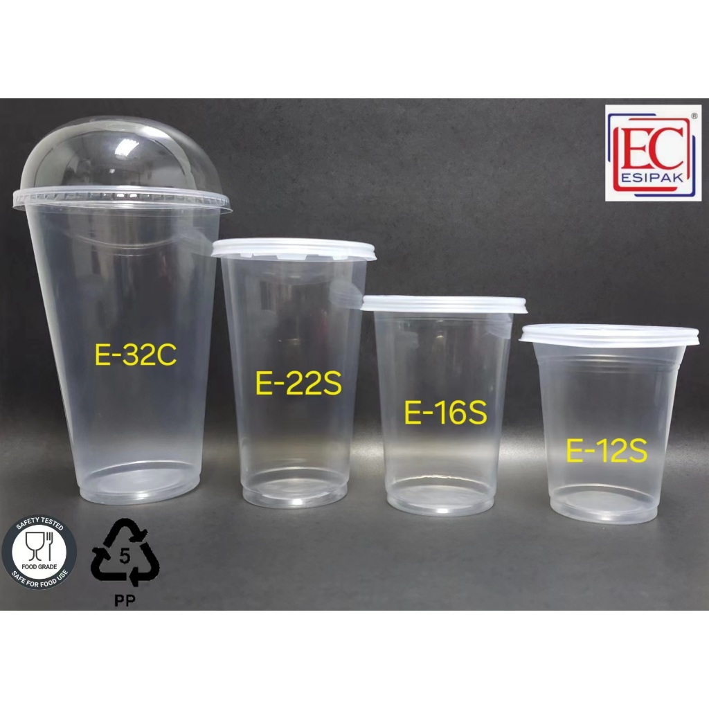 Disposable PP Plastic Cup / Cawan Plastik Murah (50pcs/100pcs) 一次性塑料杯 ...