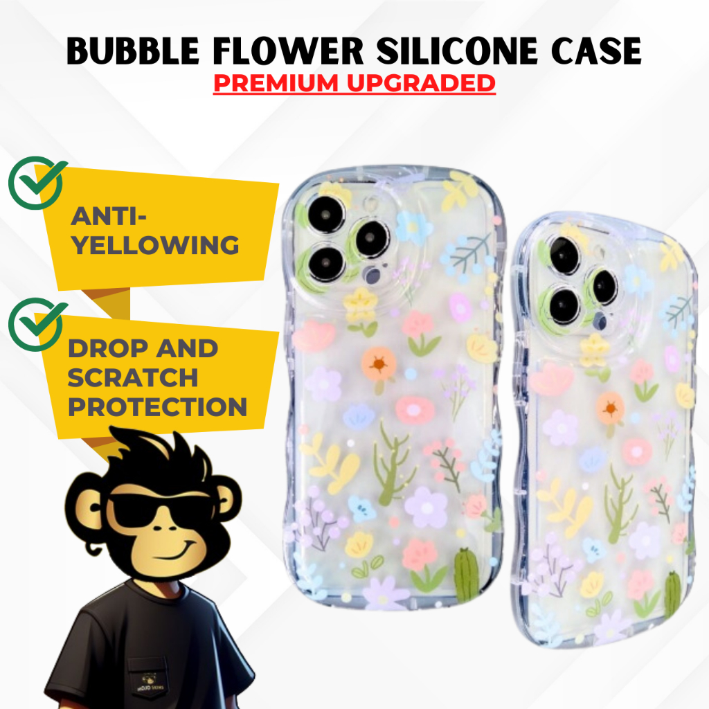 MOJOSKINS Bubble Flower casing silicone casing wavy puffy phone case ...