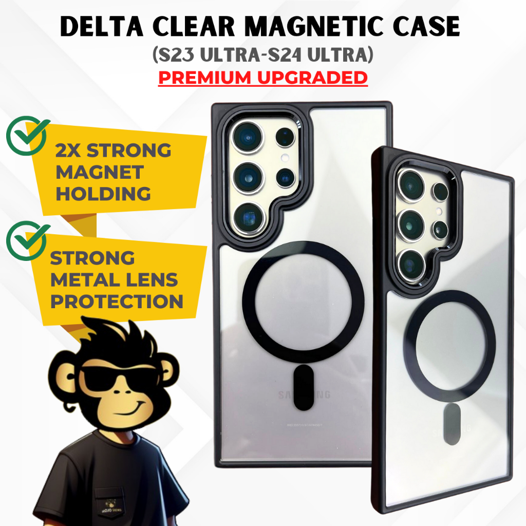 MOJOSKINS Delta Clear Magnetic Casing Samsung S24 S23 Ultra Clear ...