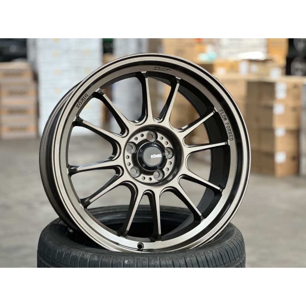 NEW 18X8.5J Konig Hypergram Rim (set of 4) 5X100 Bronze for GT86 GR86 ...