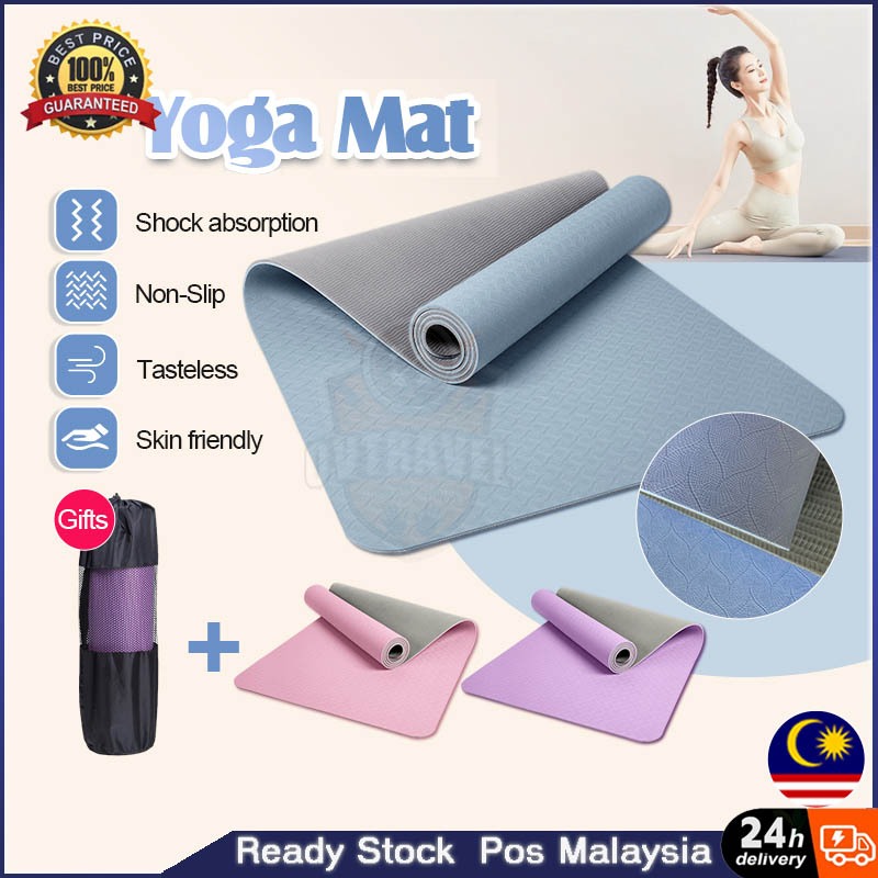 183*61*0.6cm TPE Yoga Mat Exercise Non-Slip Mat High Quality Home Yoga ...