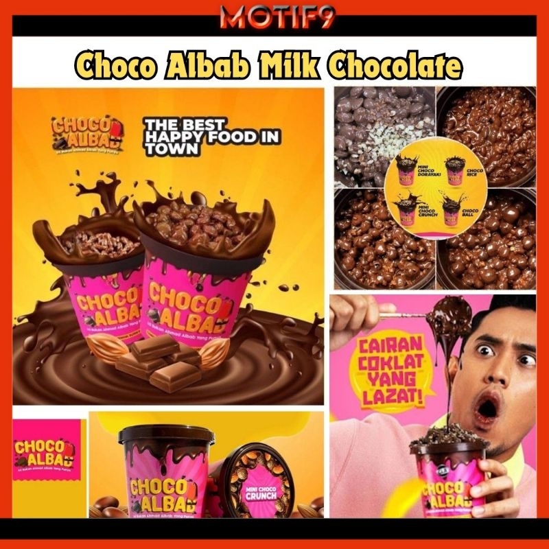 Choco Albab Milk Chocolate Choco Rice l Crunch l Dorayaki Tub Pink With ...