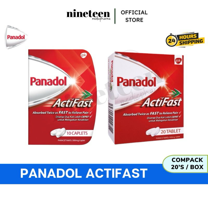 PANADOL Actifast 500mg Tablets - Paracetamol for Fast Pain Relief ...