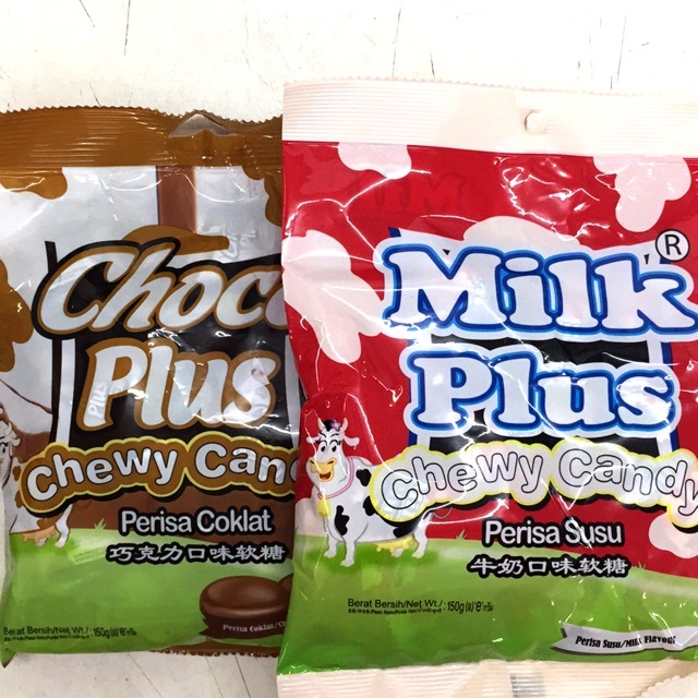 Choco Plus & Milk Plus Chewy Candy -150g (HALAL) | Shopee Malaysia