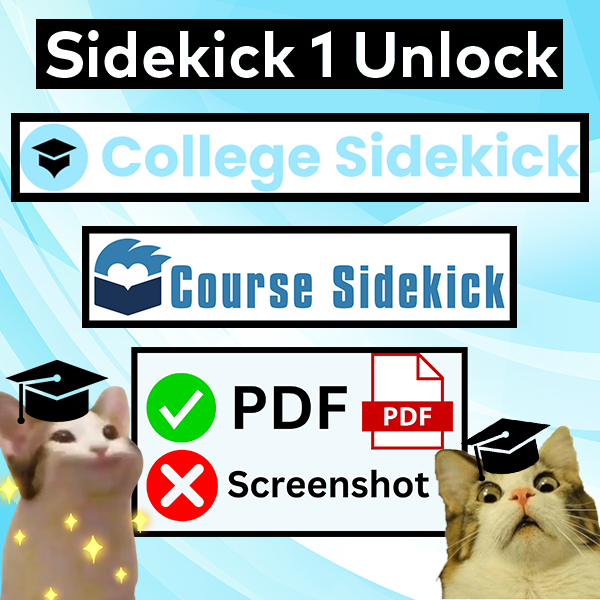 [ Fast] College / Course Sidekick 1 Document Unlock | Shopee Malaysia