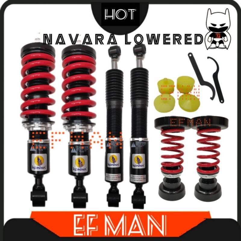 (LOWER TO 3") ADJUSTABLE ABSORBER HILUX DMAX NAVARA D40 NP300 TRITON ...