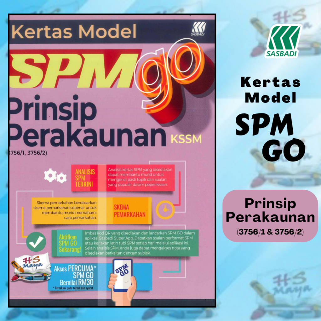 [Buku Latihan] KERTAS MODEL SPM GO PRINSIP PERAKAUNAN KSSM (2024) [SASBADI] | Shopee Malaysia