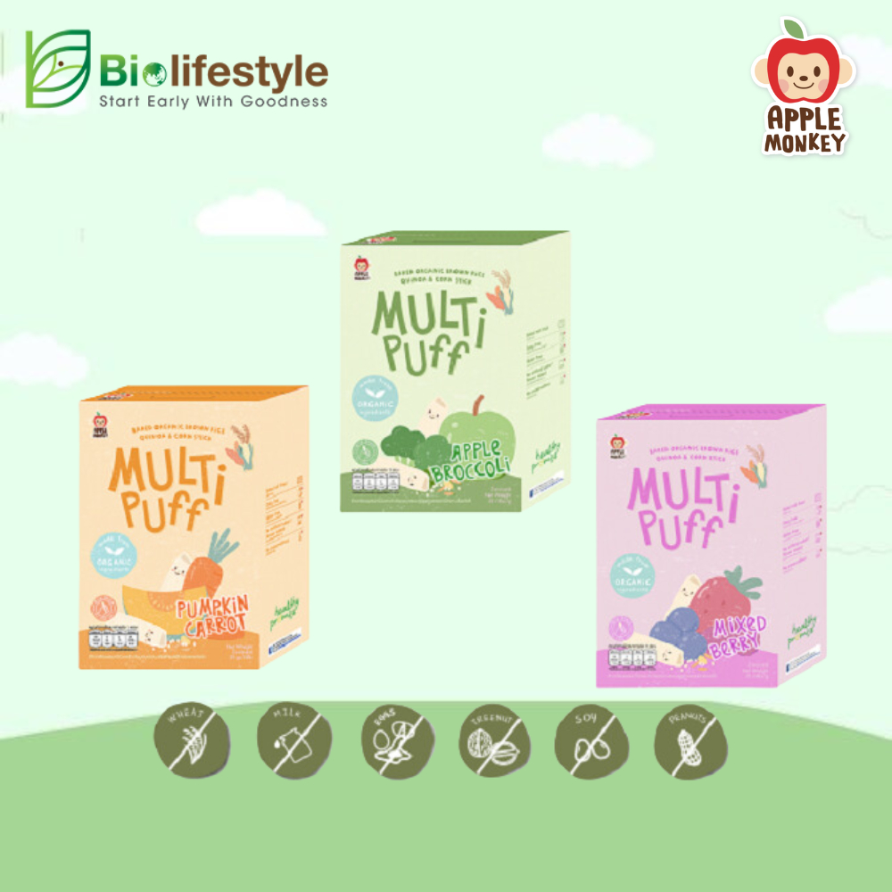 Apple Monkey Organic Multi Puff 25g | Shopee Malaysia