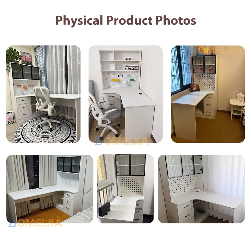 In Stock Meja Belajar Study Table Home L Shape Corner Desk With Side ...
