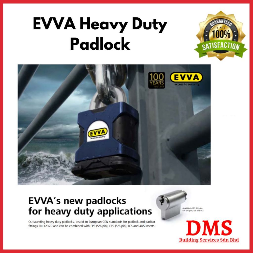 EVVA Heavy Duty Padlock / Highly Protected | Shopee Malaysia