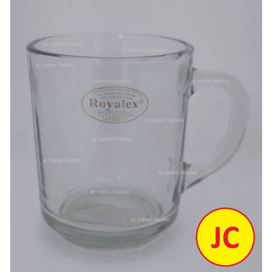 ROYALEX Transparent Glass Cup / Coffee Tea Glass / Cawan Kaca Teh Tarik ...