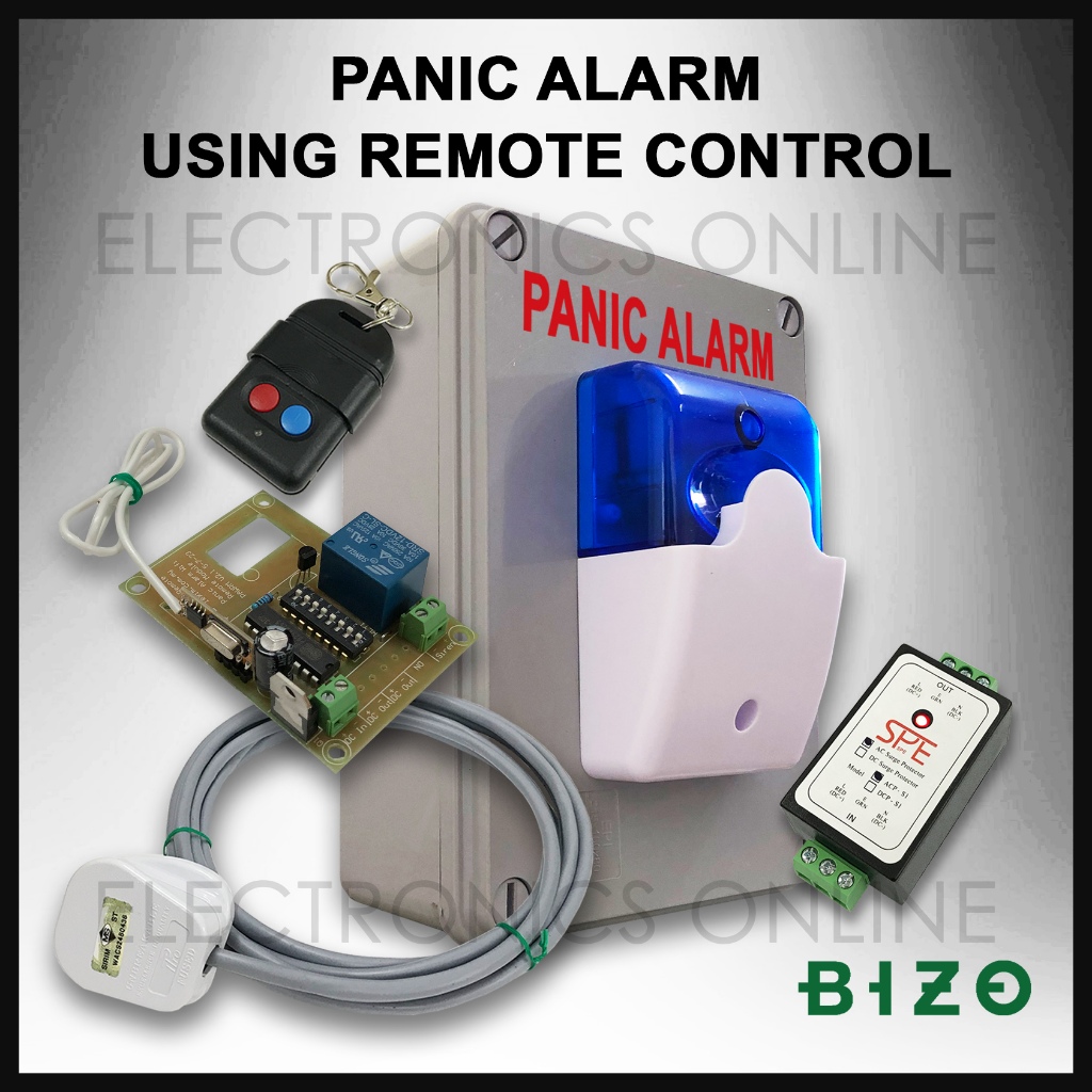 Panic Alarm activate using remote control SOS Emergency Calling System ...