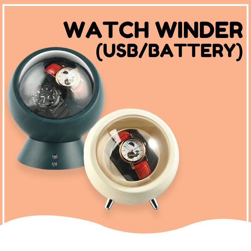 Watch Winder Automatic Rotating Watch Shaker 2 Way Power (USB/Battery ...