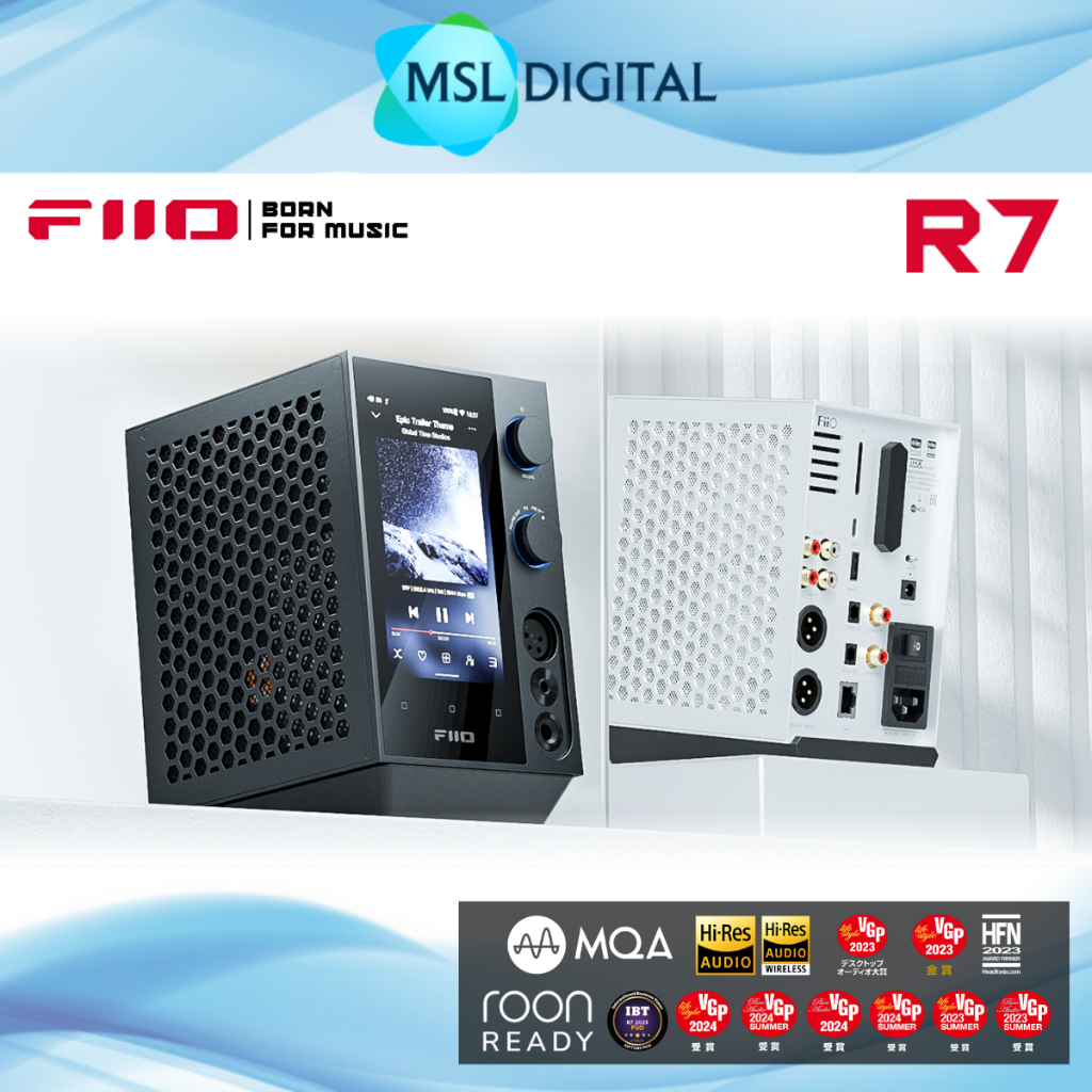 FiiO R7 All-in-One Desktop Hi-Fi Streaming Player & Amplifier | Shopee ...