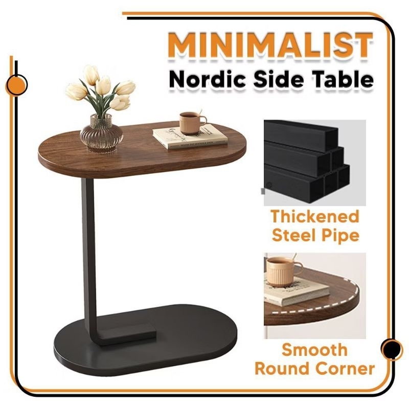 Wooden Side Table Coffee Table Bedside Table Work Desk Living Room Meja Tepi Meja Tepi Katil ...