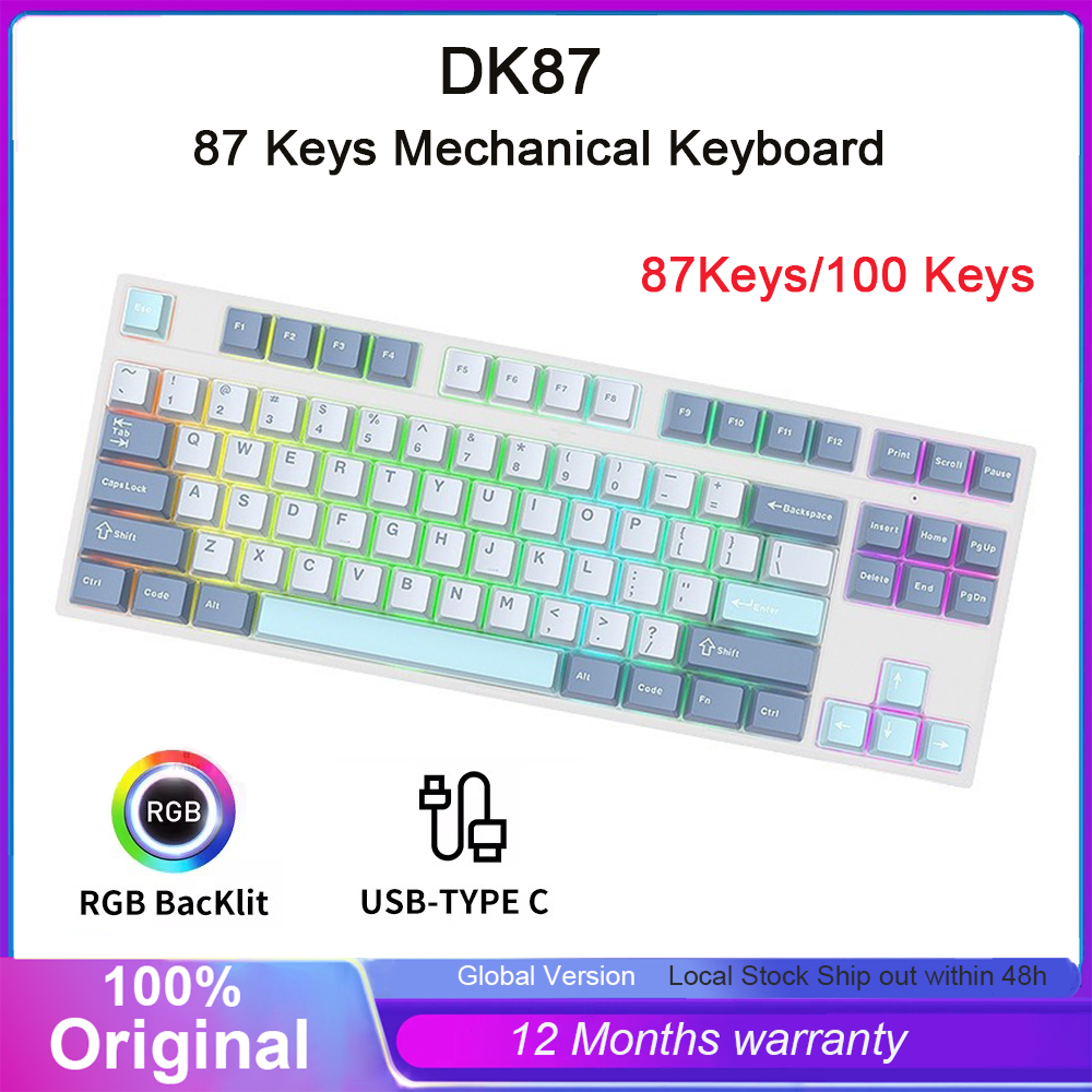 DK87 Mechanical Keybaord 60% Form Factor 61Keys Gaming Keybaord Wired ...