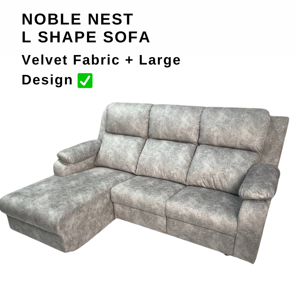 Noble Nest Sofa L Shape Sofa | Shopee Malaysia