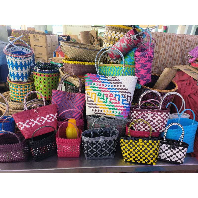 Readystock! Sarawak Handmade basket Handmade beg 砂拉越手工编织篮子 | Shopee ...