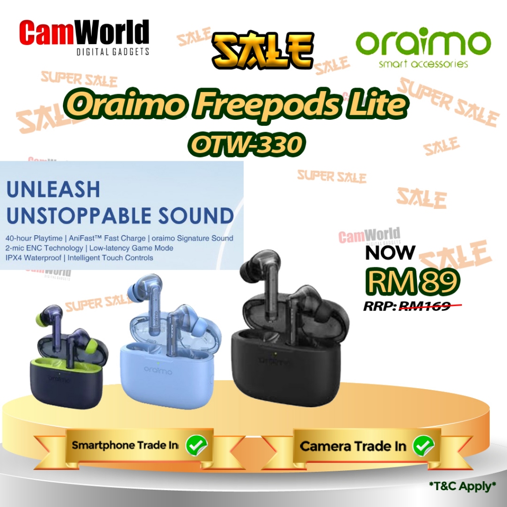 ORAIMO Gaming Low Latency Power Hi Res Bass TWS Bluetooth Earphone True ...