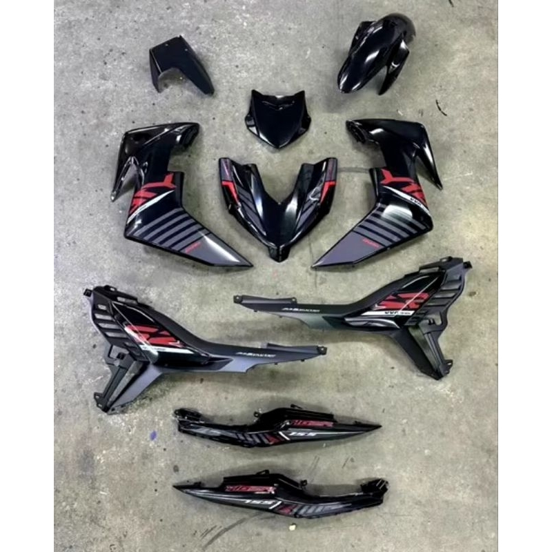 Y16 V2 ABS cover set hitam batman tampal siap sticker | Shopee Malaysia