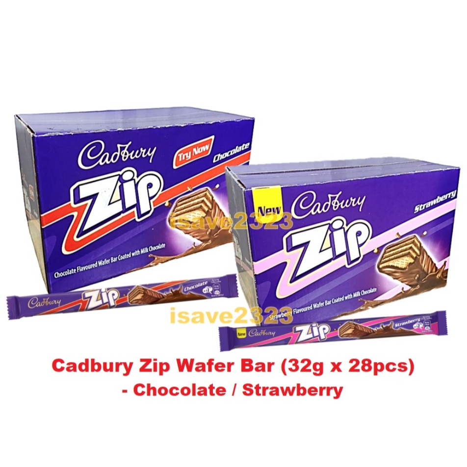 {BUY AT YOUR OWN RISK} Cadbury Dairy Milk Zip Wafer Bar (32g x 28pcs ...