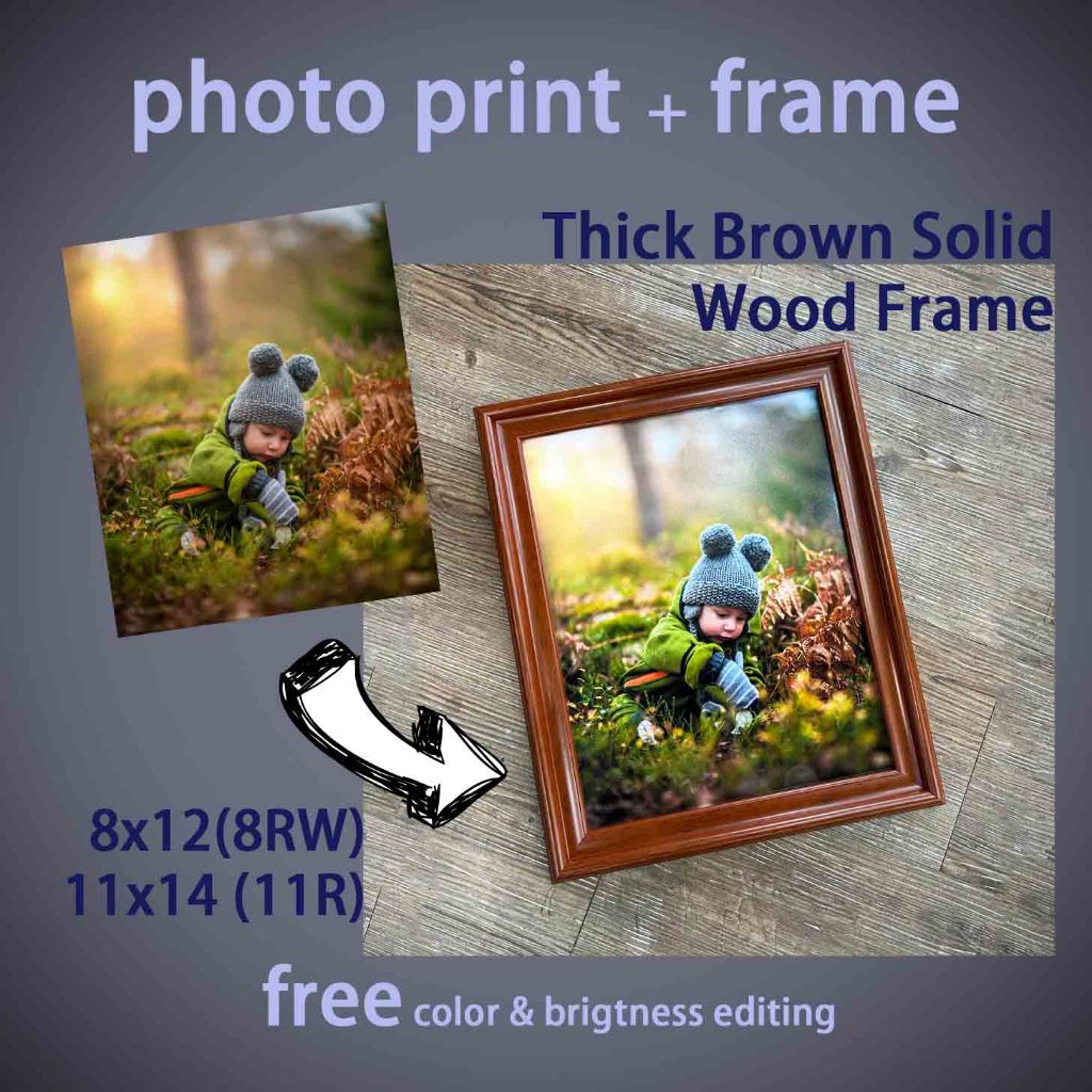 ELITE Photo Print + Frame | Cetak Gambar + Bingkai | 8x12(8RW) | 11x14 ...