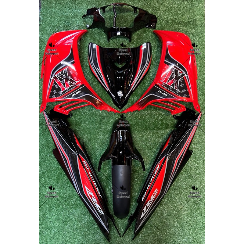 COVER SET LC135 V2-V7 EXCITER RC IX RED | Shopee Malaysia