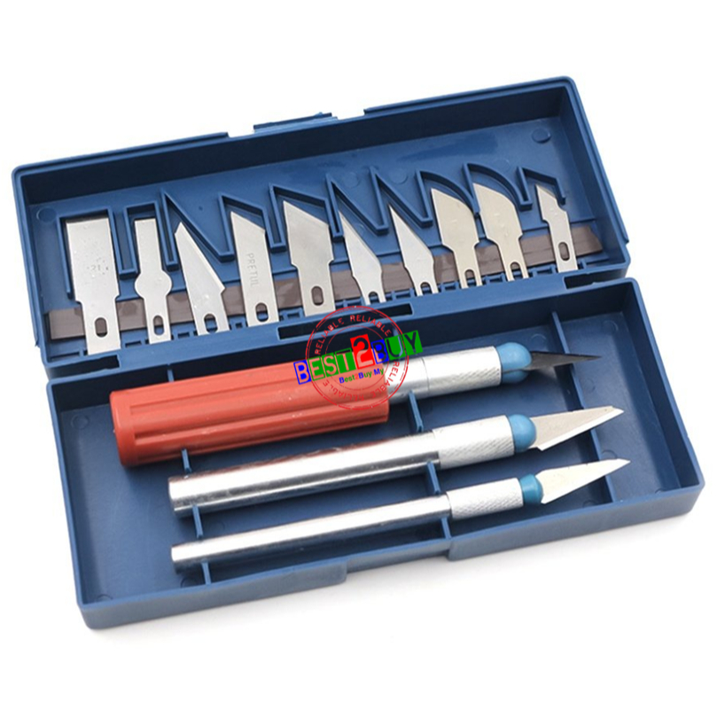 13Pcs Art Carving Cutter With Plastic Box / Wood Carving Knife ...