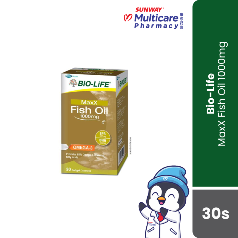 BIOLIFE MAXX FISH OIL 1000MG 30'S | Shopee Malaysia