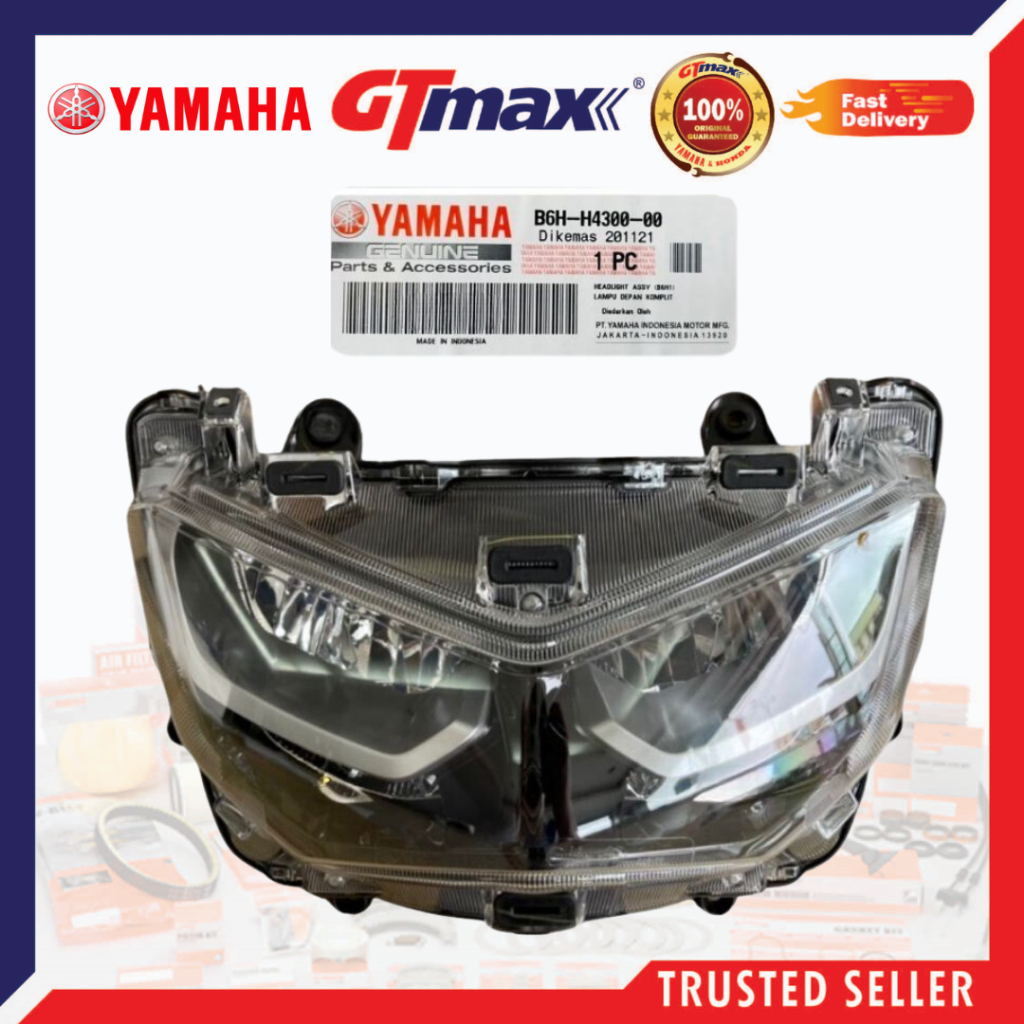 NMAX V1 V2 HEAD LAMP LAMPU DEPAN NMAX FRONT LIGHT HEADLAMP DIJAMIN 100% ...