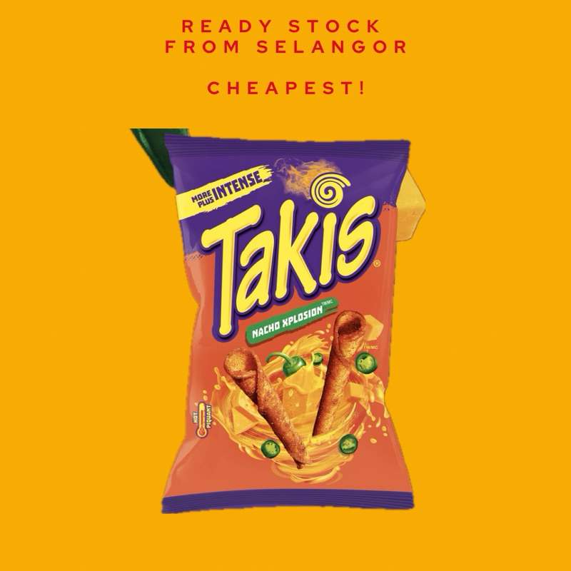Takis Nacho Xplosion Tortilla Chips Cheese And Jalapeno Chili Peppers ...