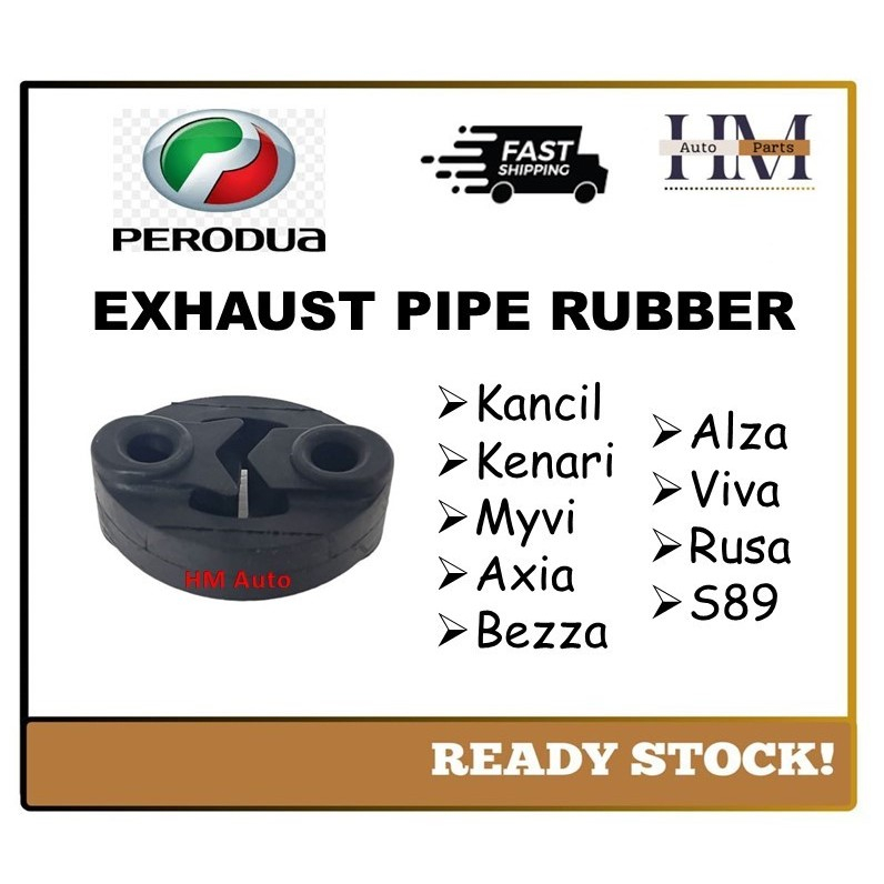 Kancil Kenari Myvi Axia Bezza Alza Viva Car Exhaust Pipe Rubber Getah ...