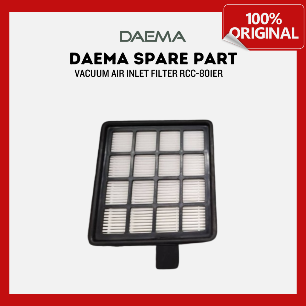 [DAEMA ORIGINAL SPAREPART] VACUUM AIR INLET FILTER MODEL RCC-801ER ...