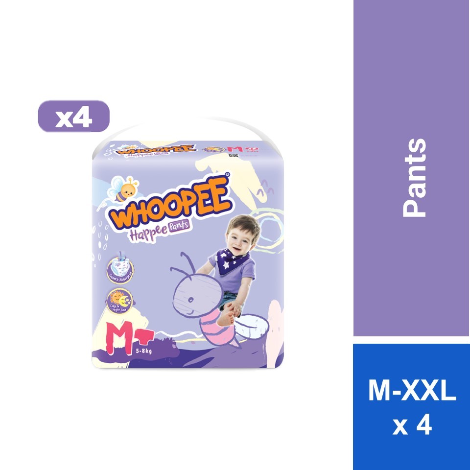 Whoopee Pants M58/L48/XL44/XXL38 (x 4 Packs) | Shopee Malaysia