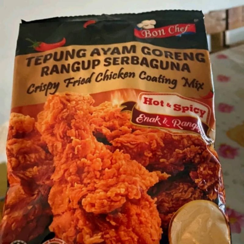 Bon Chef Tepung Ayam Goreng Pedas Rangup Hot And Spicy Crispy Fried ...