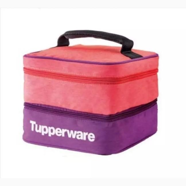[TRAVEL] Tupperware mother's lunch set double decker pouch (CLEARANCE ...