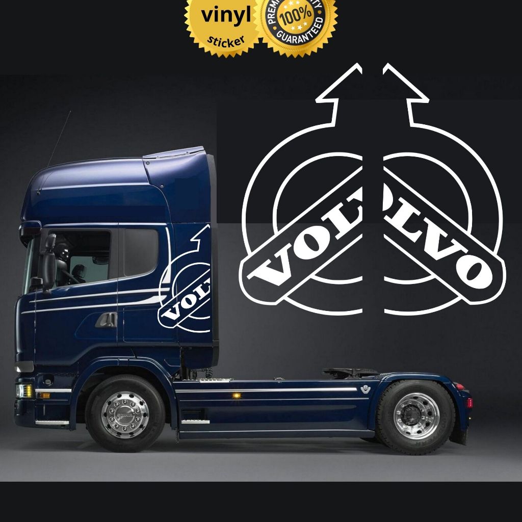 VolvoVinyl 01 (2pcs per set)(Left and Right) - Truck Vinyl Sticker ...