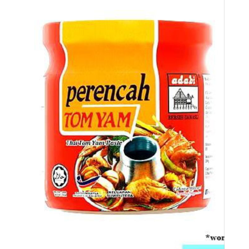 ADABI Perencah Tom Yam 200g / Adabi Thai Tom Yam Paste 200g | Shopee Malaysia