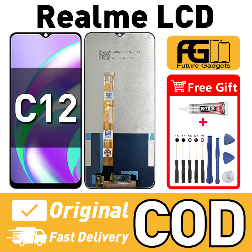 LCD REALME C12 Compatible For ORIGINAL LCD Skrin Touch Screen ...