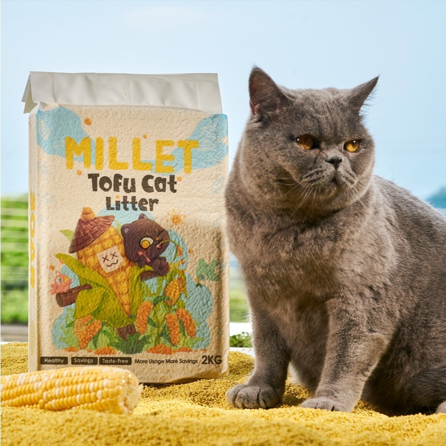 SOAR Millet Tofu Cat Litter 6L/2KG Super Odor Control Clumps in 3 ...